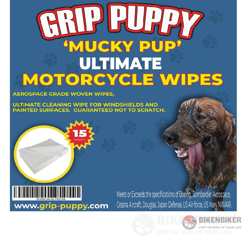 Maintenance Mucky Pup - Cleaning Wipes - Grip Puppy – Bikenbiker