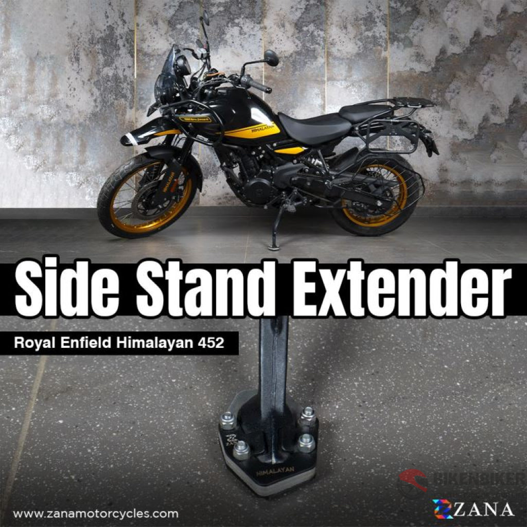 Side Stand Extender Aluminium & Stainless Steel For Himalayan 452-Zana ...